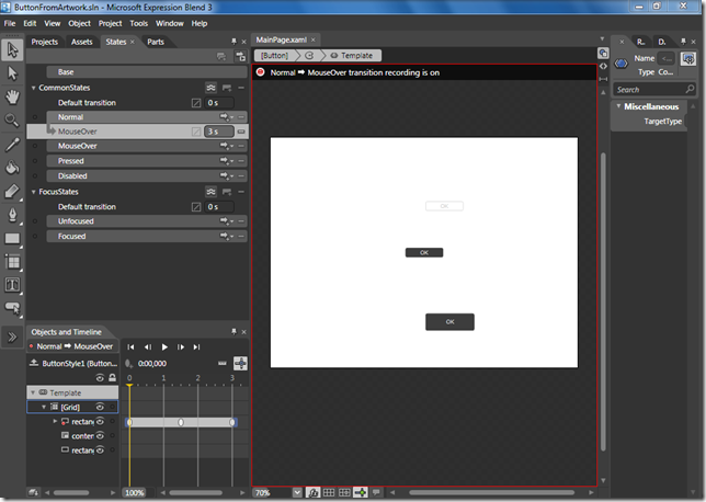Windows developer future: Expression Blend 3: Support for the Silverlight Visual State Manager